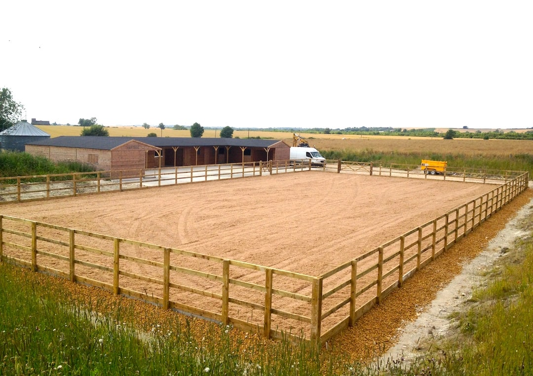 40m x 20m Outdoor Horse Arena – Norfolk - Ridesafe Arenas & Construction