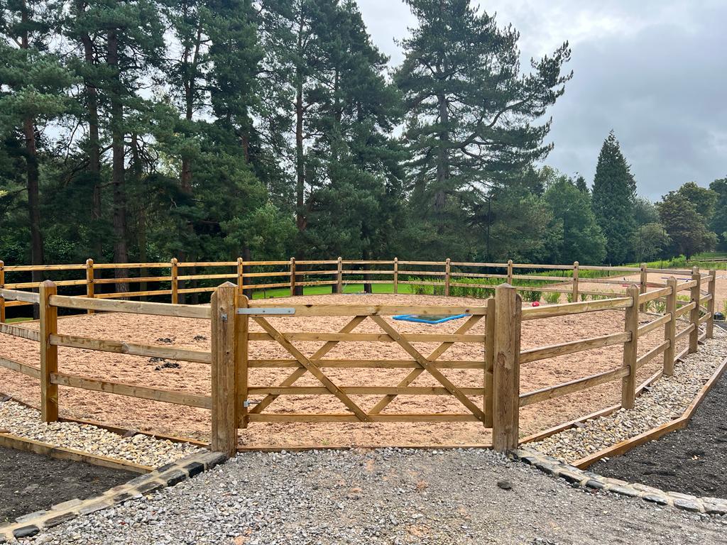 Wood Chip Horse Turnout
